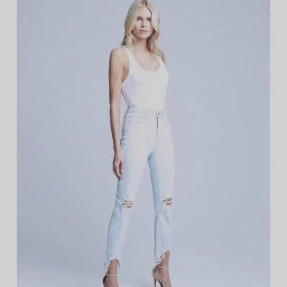L'AGENCE | Jeans | Lagence High Line Distressed High Rise Skinny Jeans ...
